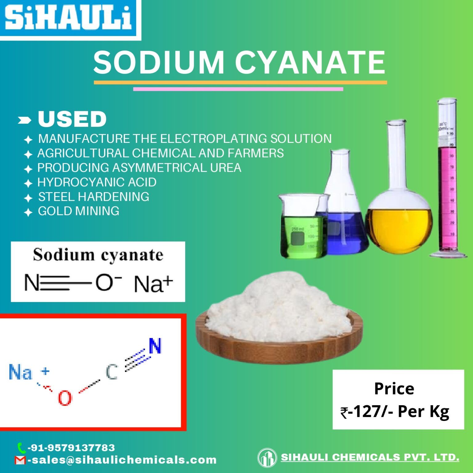 Sodium Cyanate Manufacturers In India - Sihauli Chemicals Private Limited