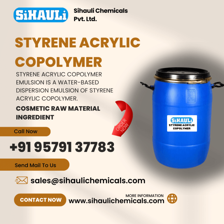 STYRENE ACRYLIC COPOLYMER Manufacturer & exporter From Mumbai, India ...